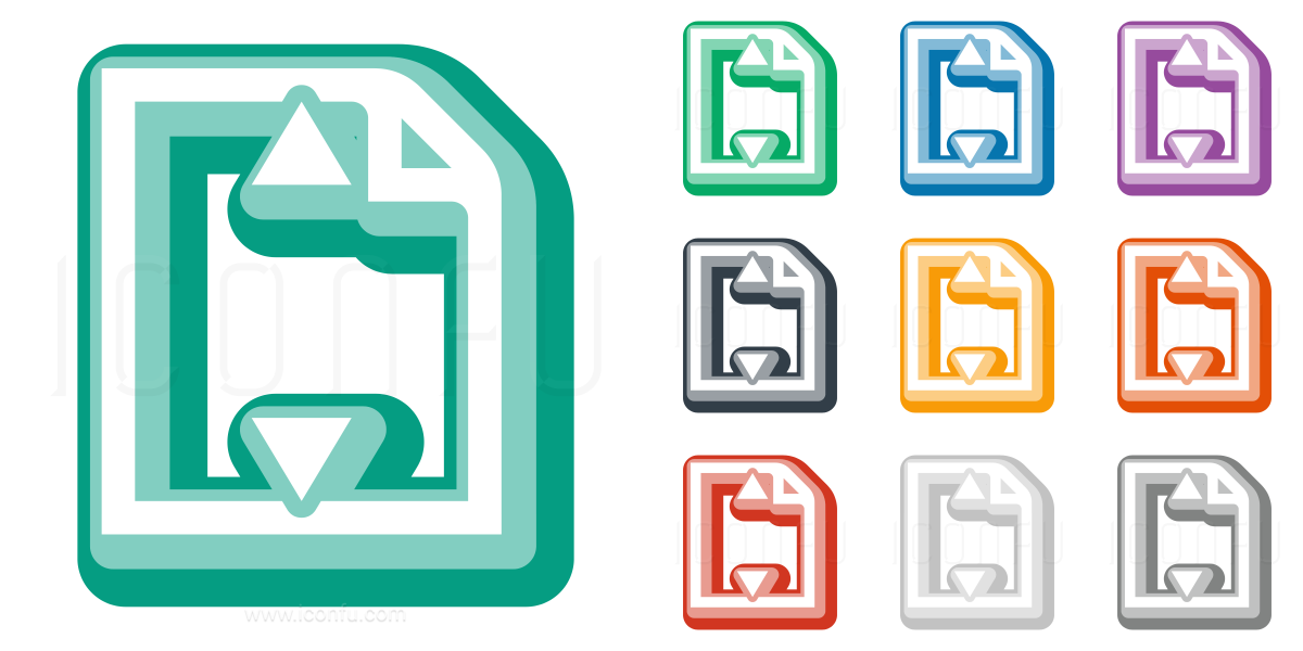 Document Height Icon Cute Style Iconfu