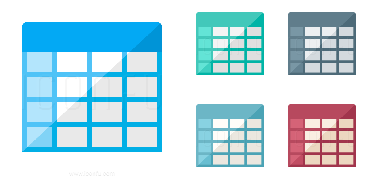 Spreadsheet Icon - Paper Style - Iconfu