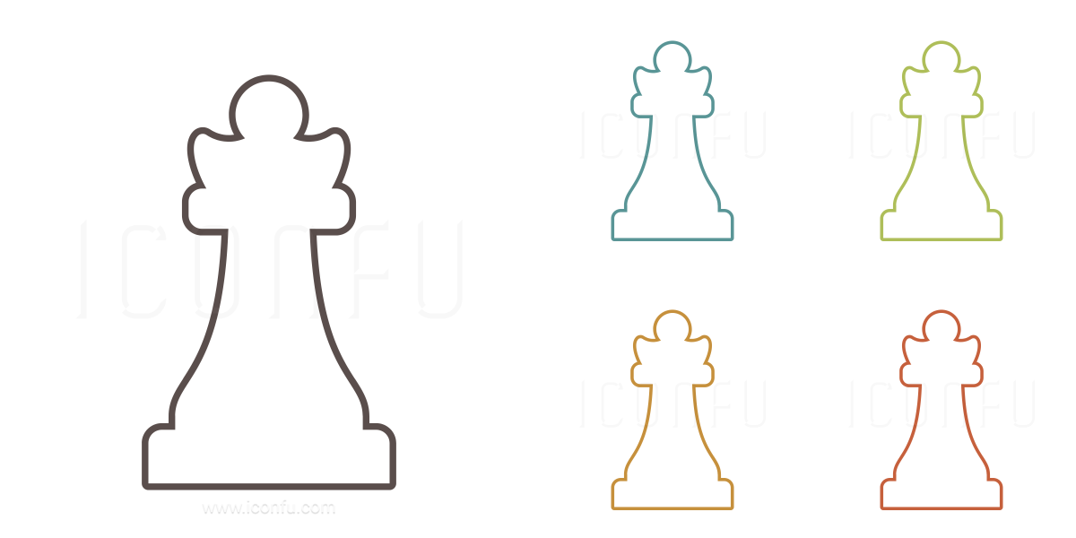 Chess Queen Outline