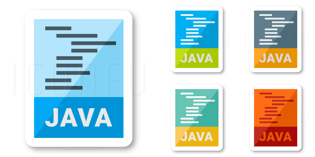Code Java Icon - Sticker Style - Iconfu