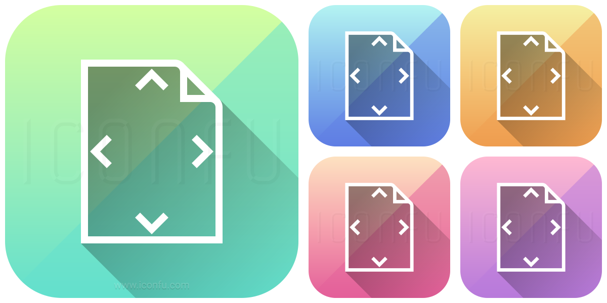 Document Size Icon App Style Iconfu