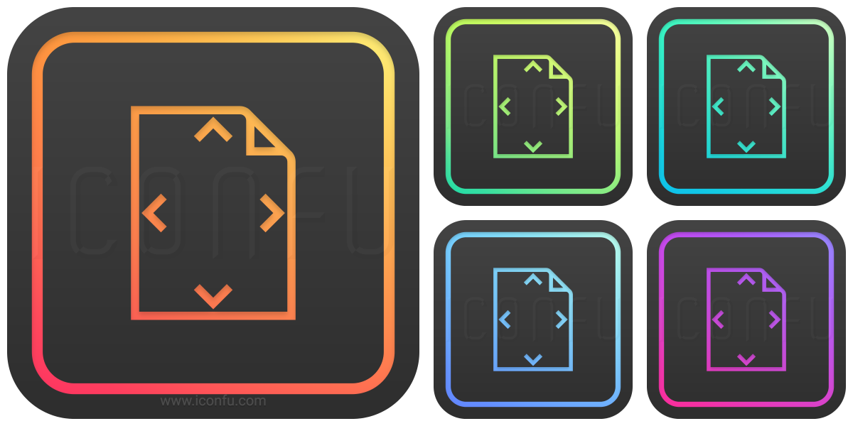 document-size-icon-glow-style-iconfu