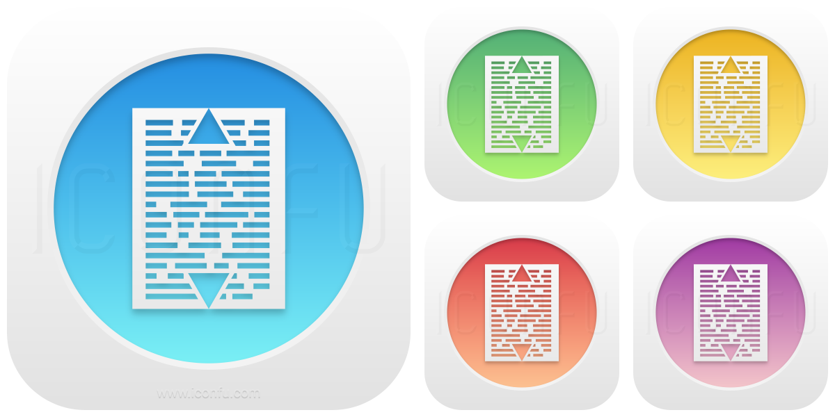 document-height-icon-glow-button-style-iconfu