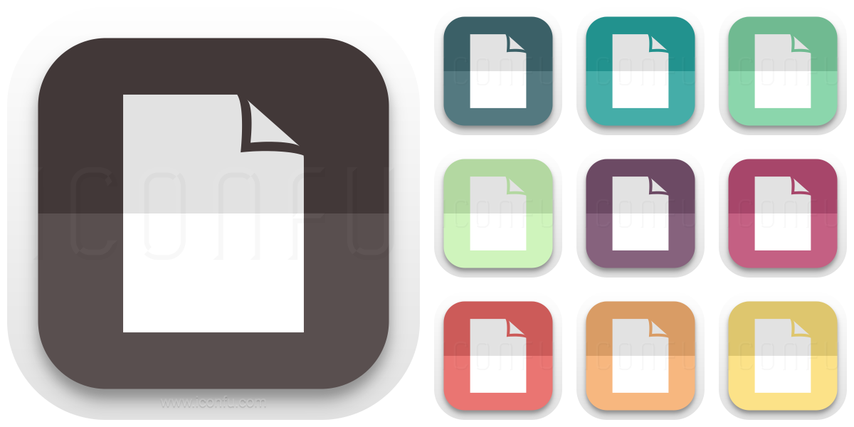 Document Empty Icon - Folded Style - Iconfu