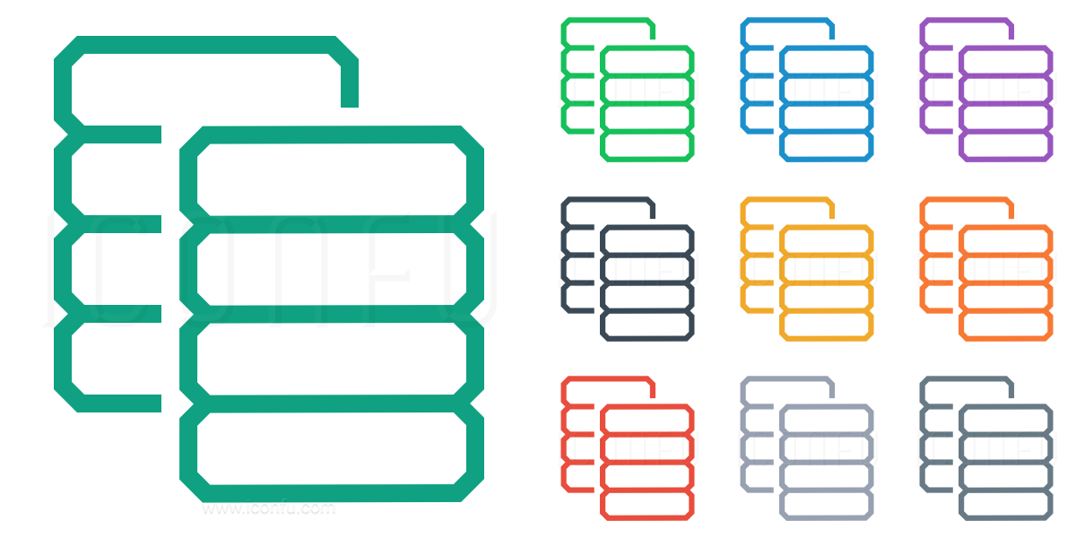 Data Copy Icon - Line Style - Iconfu
