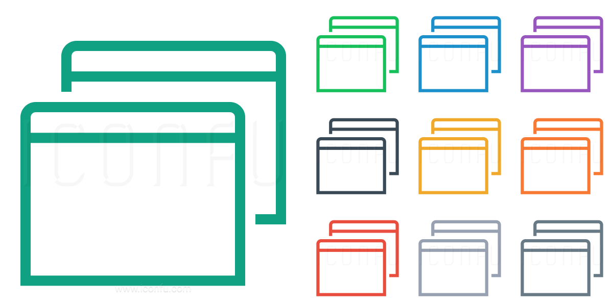 Windows Icon - Line Style - Iconfu